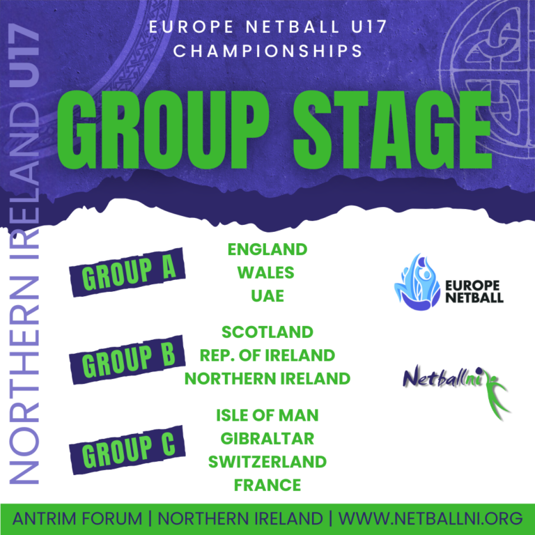 Netball Northern Ireland Match Schedule at the U17 Europe Netball ...
